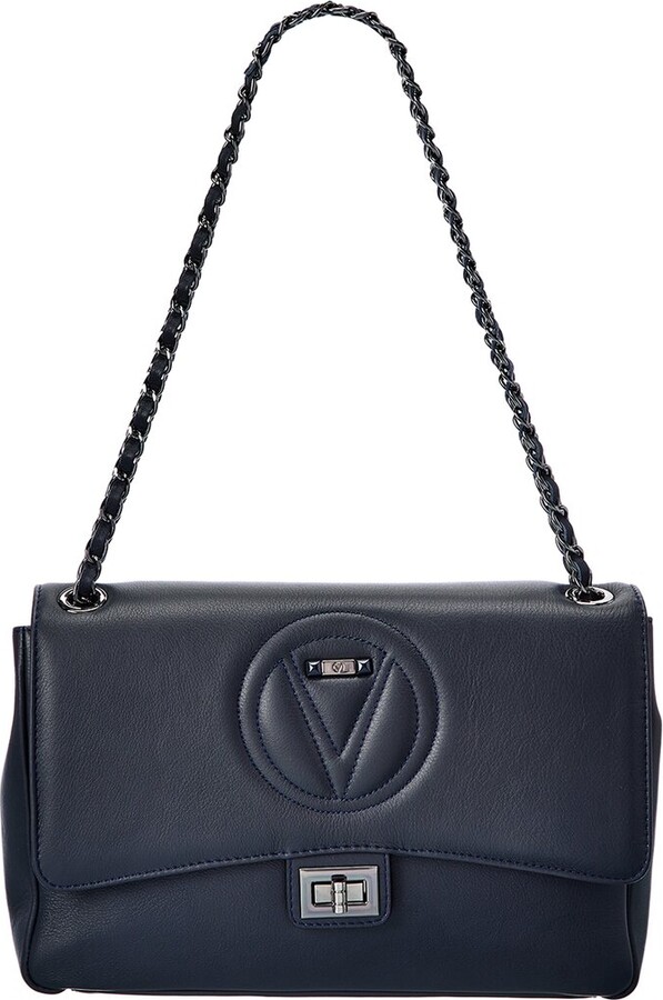 Valentino By Mario Valentino Posh Signature Leather Shoulder Bag ...