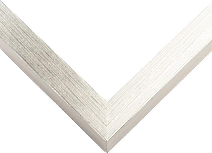 CustomPictureFrames.com 20x27 Shadow Box Frame Silver Real Wood ...