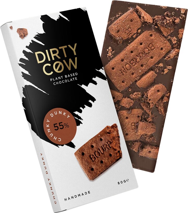 Dirty Cow Chunky Dunk Chocolate Bar 80g - ShopStyle Food & Beverage
