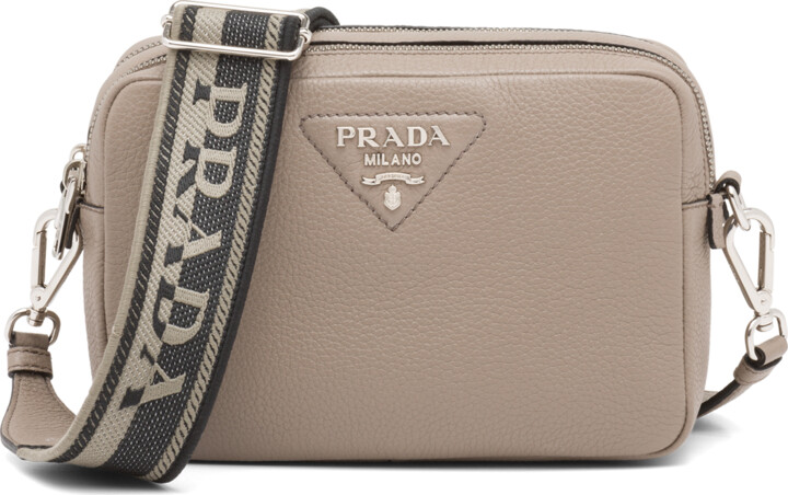 Prada Leather Bag With Shoulder Strap - ShopStyle