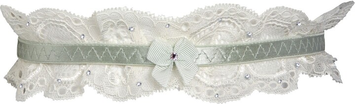 Tallulah Love Women's White Swarovski Crystal Bridal Garter - ShopStyle ...