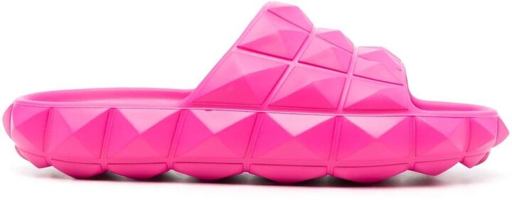 Valentino Garavani Rockstud chunky slides - ShopStyle