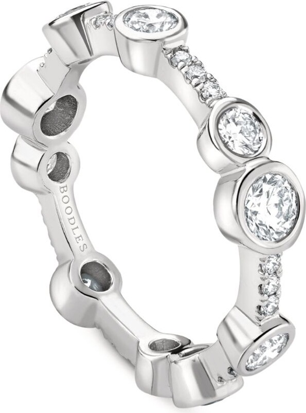 Boodles Platinum and Diamond Waterfall Ring - ShopStyle