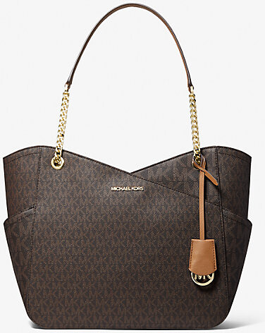 Michael Kors Jet Set Large Logo Shoulder Bag - ShopStyle