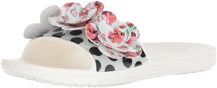Crocs Women's Sloane Timeless Roses Slide Sandal - ShopStyle