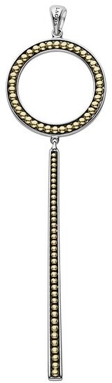 Lagos Enso 18K & Silver Linear Drop Pendant Necklace - ShopStyle