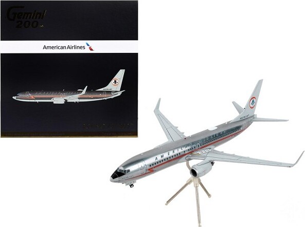 Boeing 737-800 Commercial Aircraft "American Airlines" Silver w/Red ...