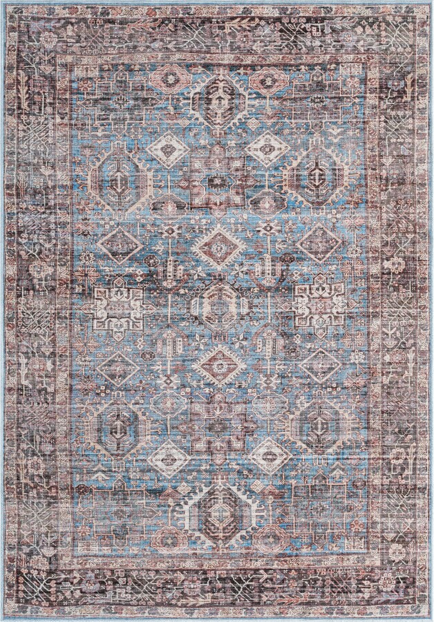 Everwash Callaghan Eve Southwestern Medallion Machine Washable Area Rug ...