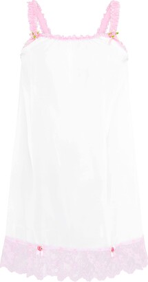 Satini Lingerie Sheer Sissy Babydoll Ruffles Frilly Lace Slip Nightwear ...