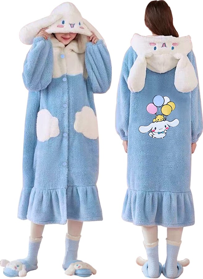 IamaCos Cinnamoroll Pajamas Set Fleece with Pants and Ears - ShopStyle ...