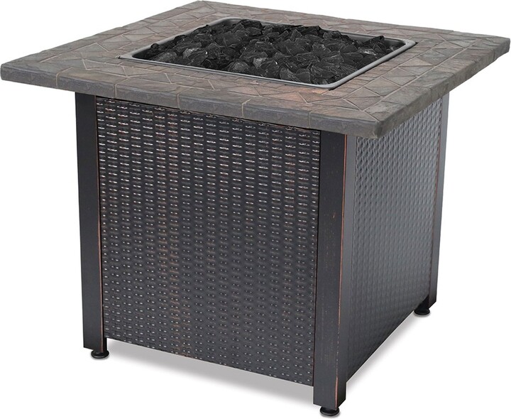 The Endless Summer 30 Inch Square 30,000 BTU LP Gas Outdoor Fire Pit ...