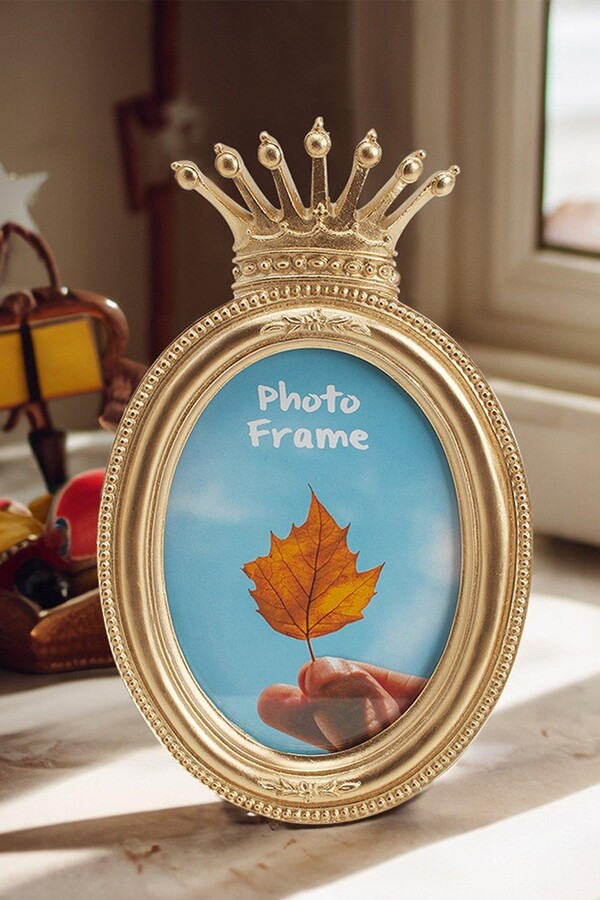 Living and Home Creative Resin Photo Frame Golden Crown - ShopStyle