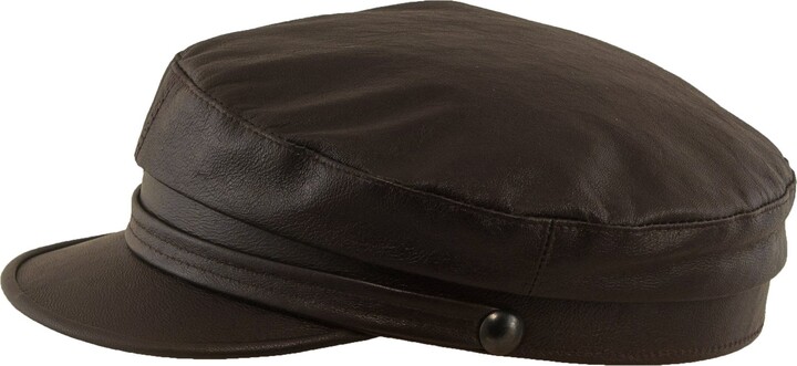 Sterkowski Trawler Hat Natural Leather 61 cm Brown - ShopStyle