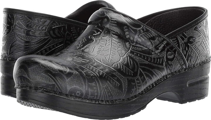 Dansko Professional (Black Tooled) Clog Shoes - ShopStyle