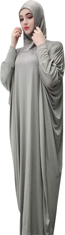 VESNIBA Prayer Clothes for Muslim Women Praying Islamic Abaya Hijabs ...