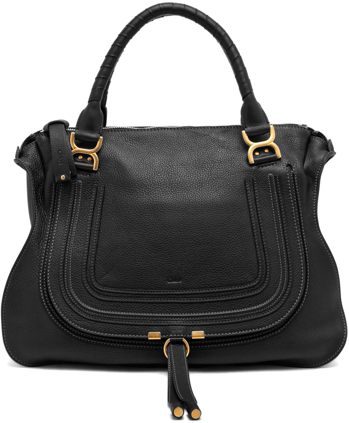 Chloé Large Marcie Shoulder Bag in Black - ShopStyle
