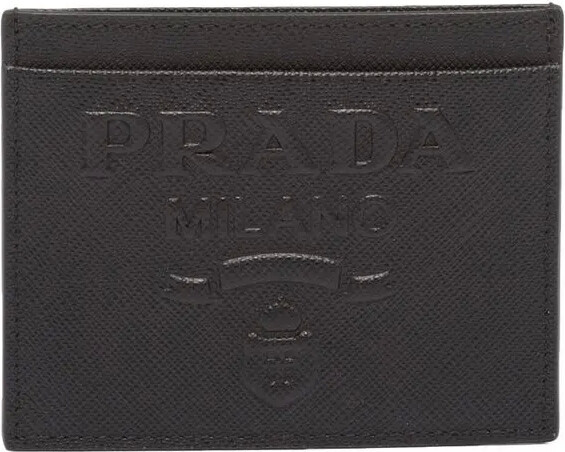 Prada Embossed-Logo Cardholder - ShopStyle
