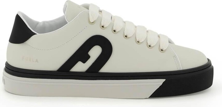Furla Joy Leather Sneakers - ShopStyle