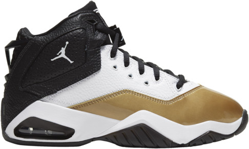 Jordan B'Loyal Basketball Shoes - White / Black Metallic Gold ...