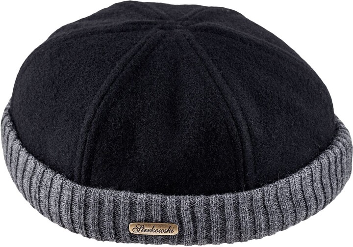 Sterkowski Navy Watch Beanie Cap | 100% Wool | 54-65 cm Docker Work ...
