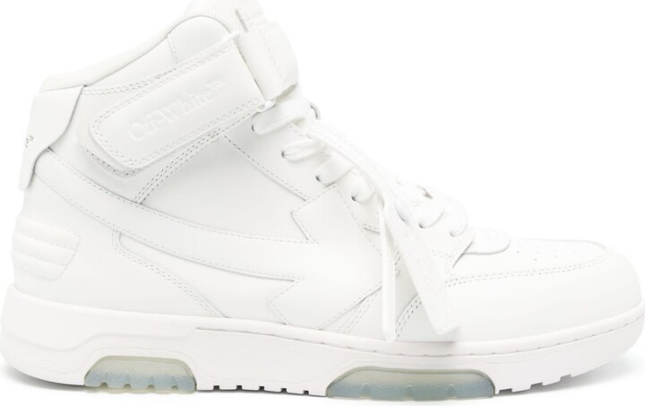 Off-White White Out Of Office Mid-Top Sneakers - ShopStyle