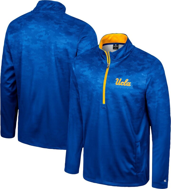 Colosseum Men's Blue Ucla Bruins The Machine Half-Zip Jacket - ShopStyle
