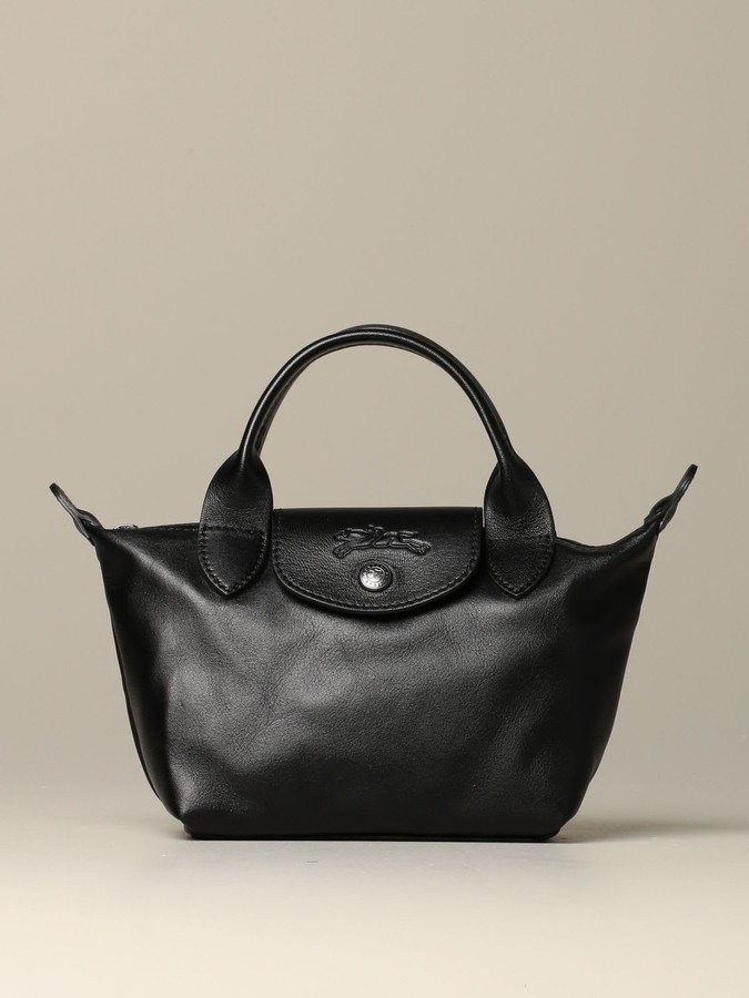 Longchamp Mini Bag Le Pliage Cuir Bag In Mini Leather With Logo - ShopStyle
