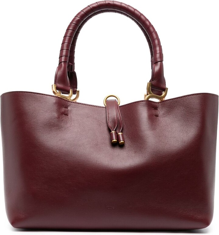 Chloé Open-Top Leather Tote Bag - ShopStyle