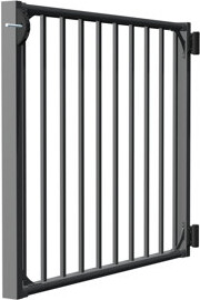 Deckorators 42 in. Textured Black Aluminum Rapid Rail Gate Conversion ...