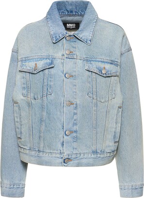 Patch Embroidered Cotton Denim Jacket - ShopStyle