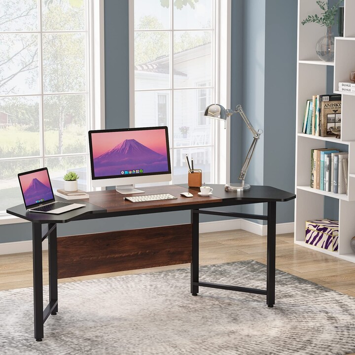 Bluebell 66.5 inch Computer Desk Large Office Desk PC Laptop Desk Study ...