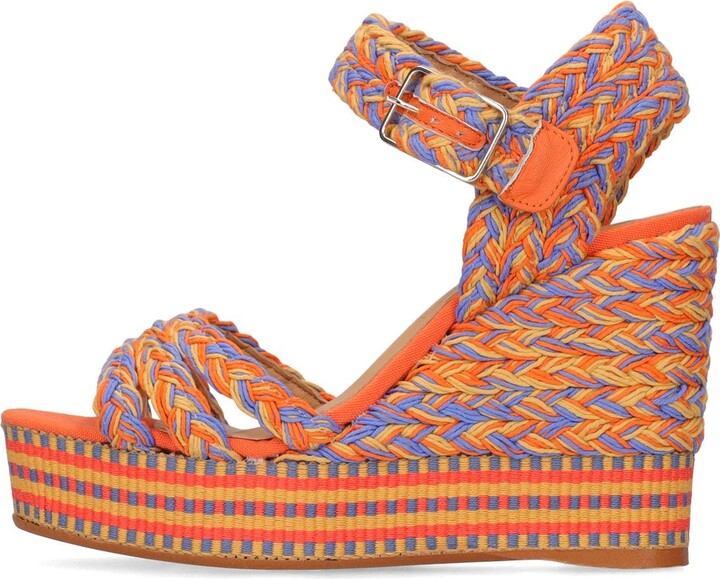 Castaner 110mm Fabi raffia-effect sandals - ShopStyle