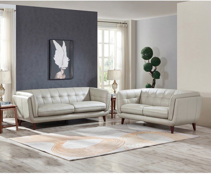 Hydeline Usa Hydeline Solana Top Grain Leather Sofa Set Sofa And