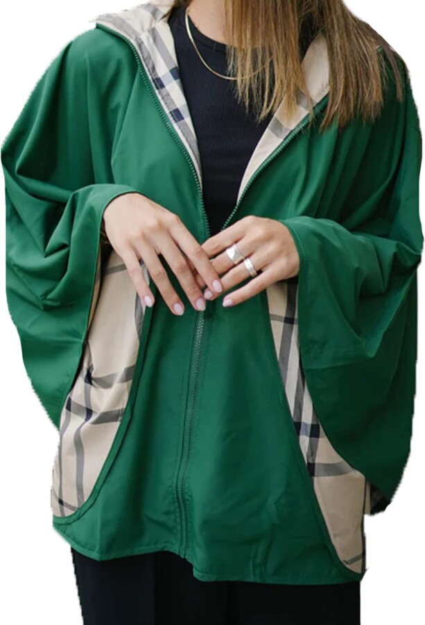 Rainraps Sporty Wrap Rain Jacket Hooded | Waterproof | One-Size ...