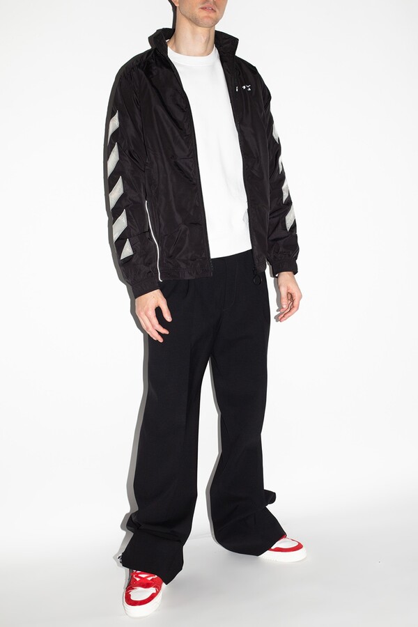 Off-White Jacket With Logo Men's Black - ShopStyle