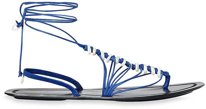 The Row Shell Wrap-Around Sandals - ShopStyle