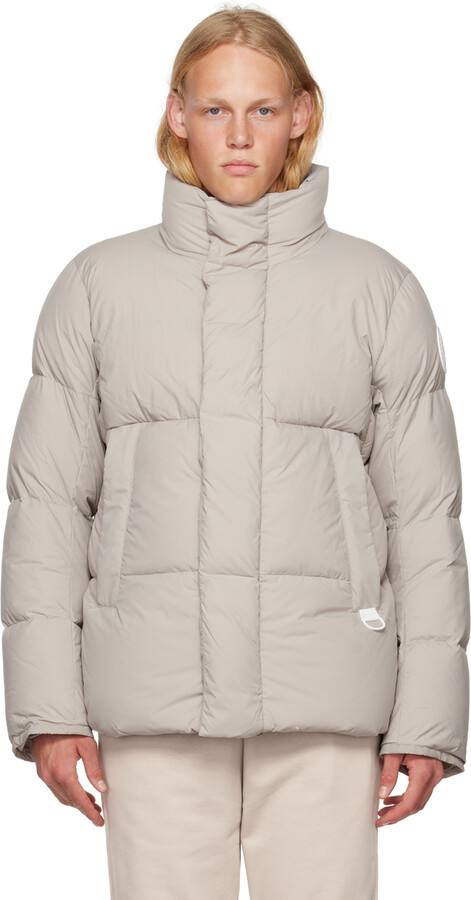 Canada Goose Beige White Label Everett Down Jacket - ShopStyle