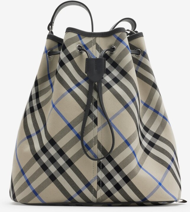 Burberry Medium Check Bucket Bag - ShopStyle