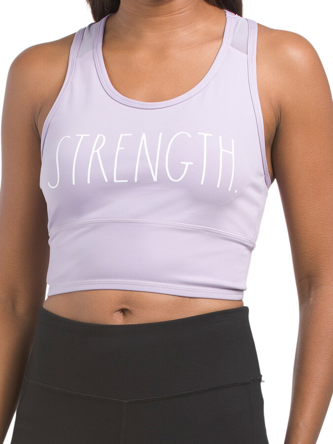 Rae Dunn Cut And Sew Long Line Poly Span Bra - ShopStyle