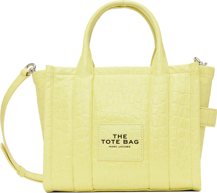 Marc Jacobs Yellow Mini Croc-Embossed 'The Tote Bag' - ShopStyle