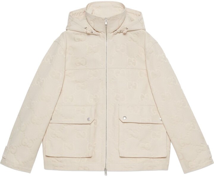 Gucci GG pattern hooded jacket - ShopStyle