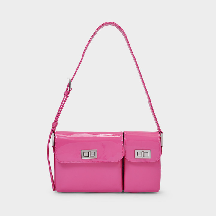 Bzees Handbag Billy In Pink Semi Patent Leather - ShopStyle Hobo Bags