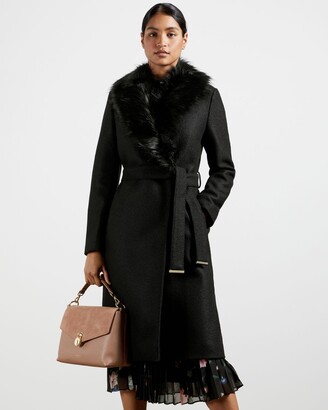 Ted Baker Red Wool Coat - ShopStyle