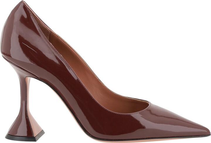 Amina Muaddi Ami Pump Patent 95 Mm Cl Heel - ShopStyle