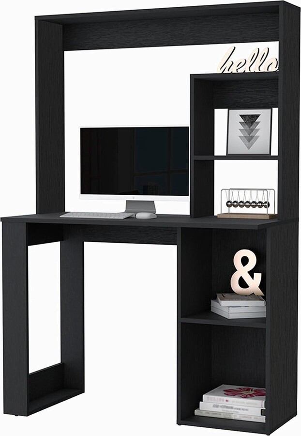Computer Desk with Hutch and Storage Shelves - ShopStyle