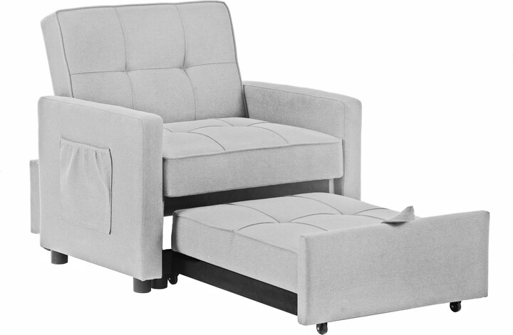 Jintop 3-in-1 Convertible Futon Multi-Functional Sofa Bed with Iron ...