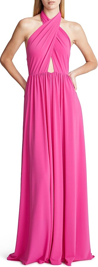 Halston Jennifer Halter Gown - ShopStyle Evening Dresses