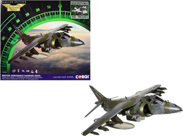 Corgi British Aerospace Harrier GR9A Aircraft Royal Air Force "The ...