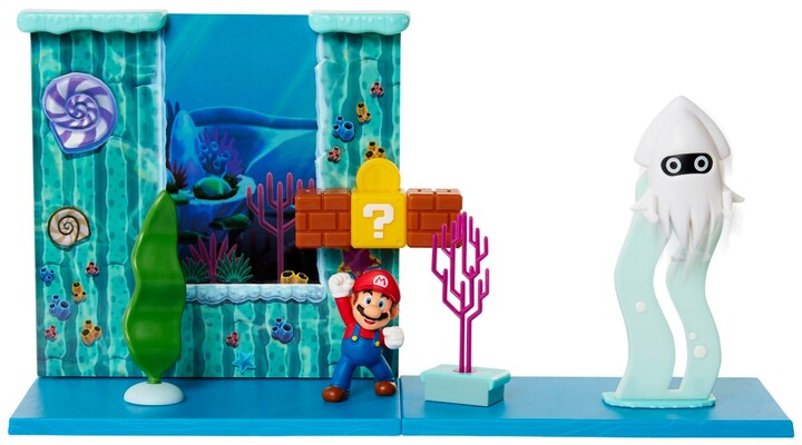 Super Mario Nintendo Underwater Playset with Environment piece, 2.5 ...