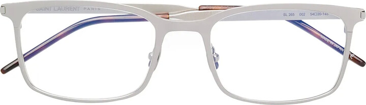 Saint Laurent Eyewear Rectangular Shaped Glasses - ShopStyle Eyeglasses